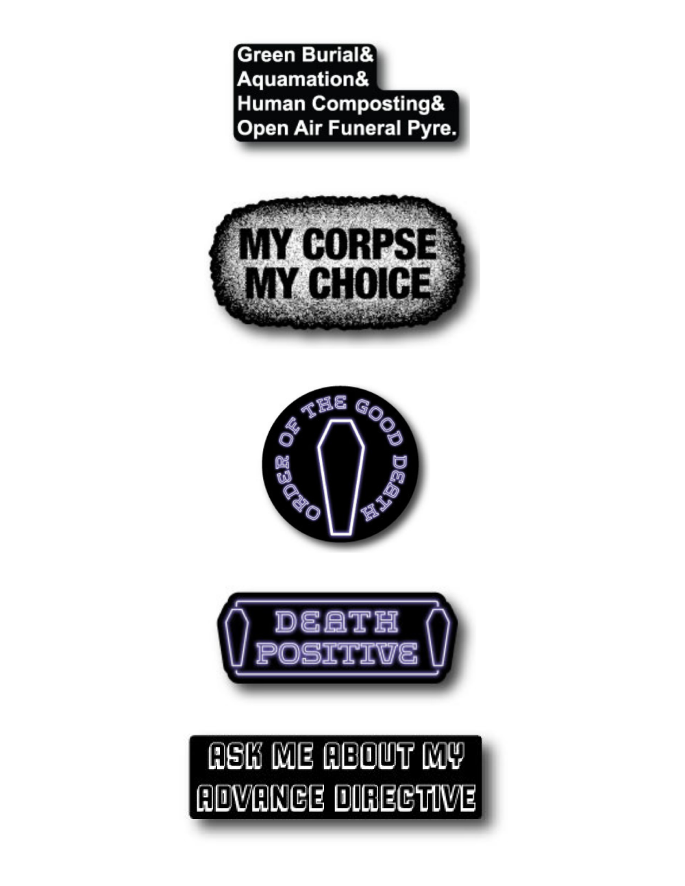 Advocacy Sticker Pack – The Order of the Good Death